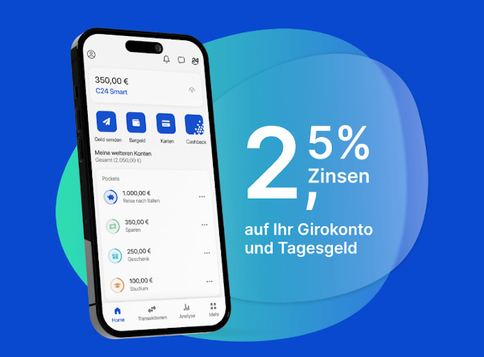 C24-Bank: Erfahrungen & Test - App, Girokonto & Tagesgeld im Check ...